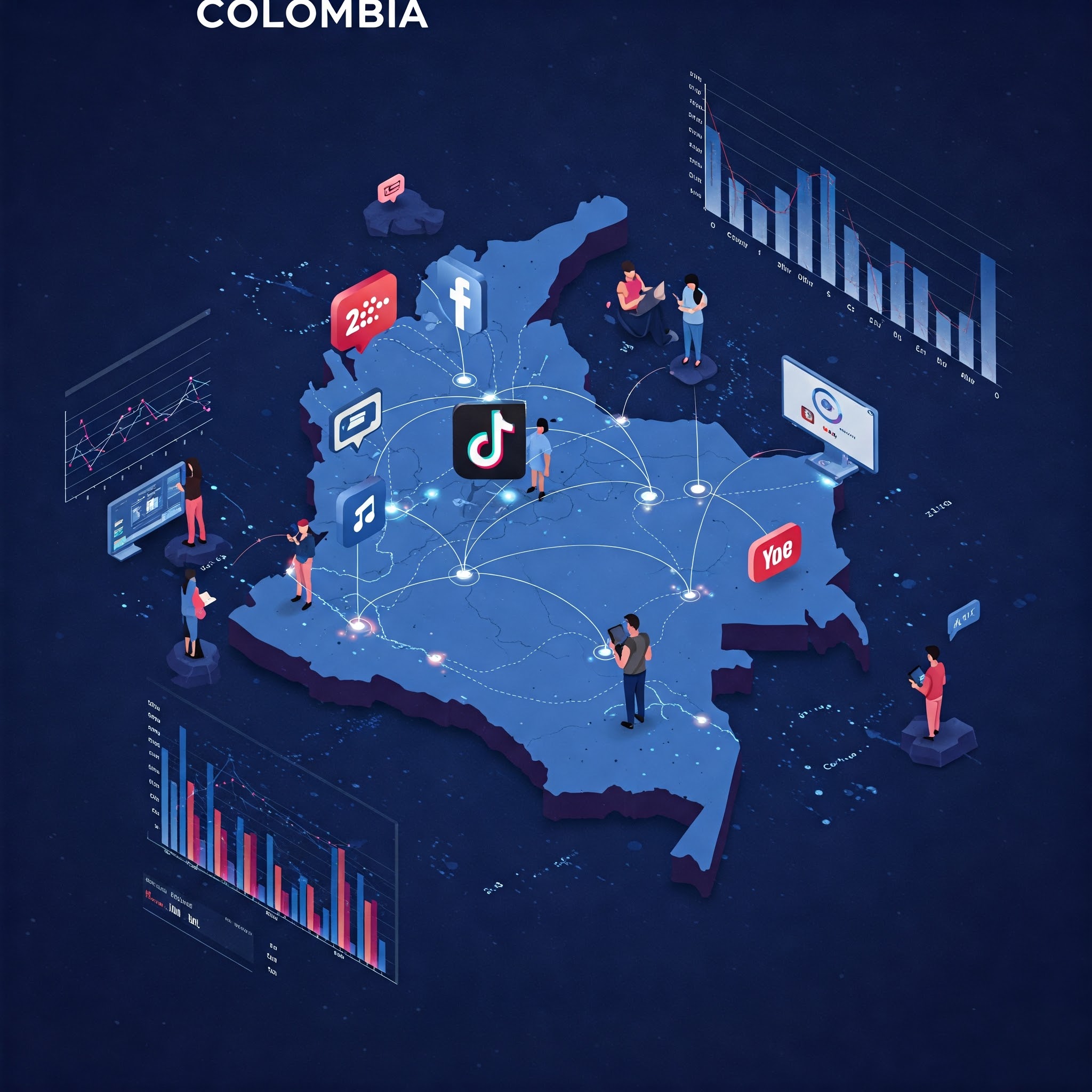 Tendencias Estadísticas Marketing Digital 2025 en Colombia